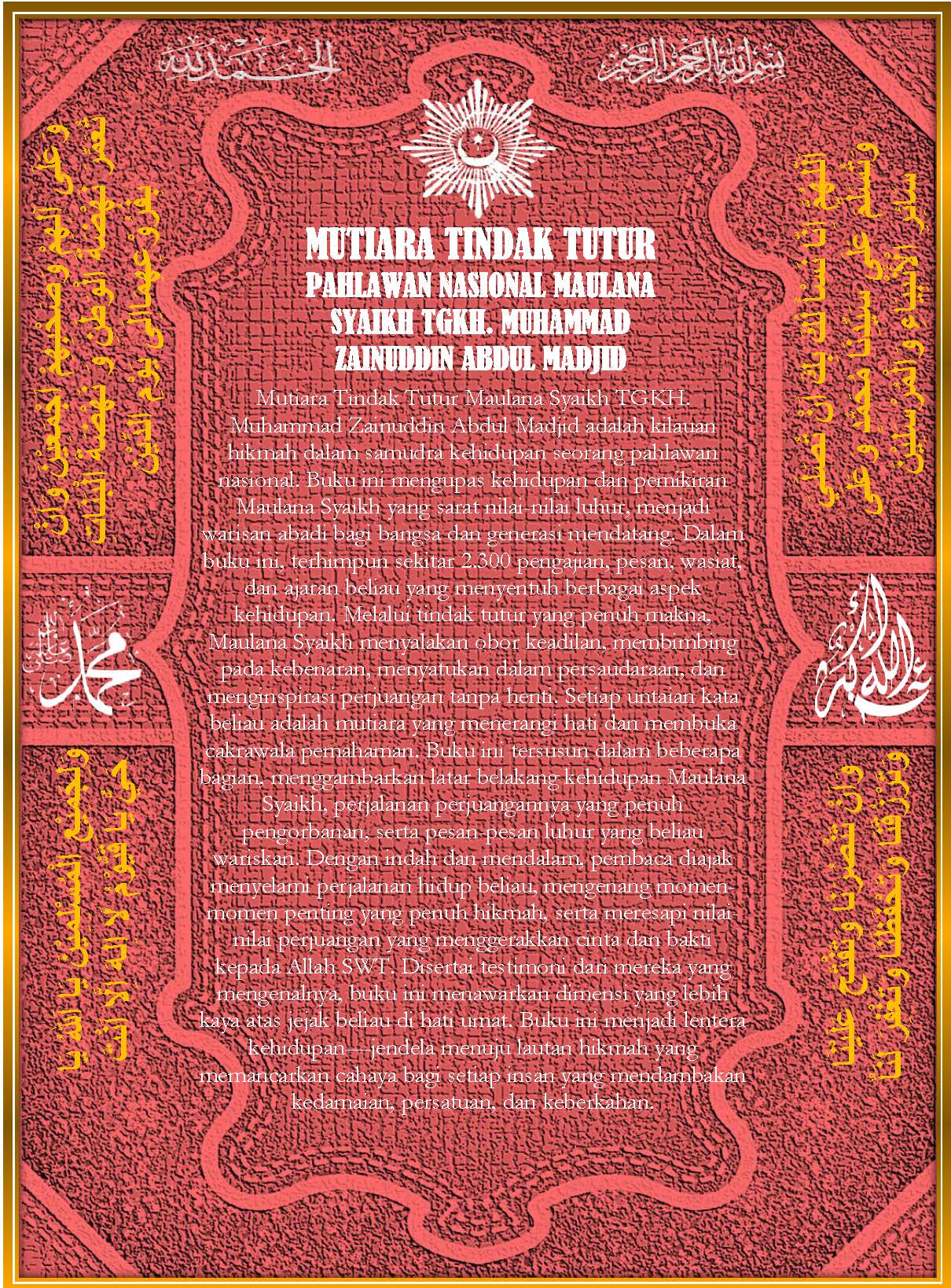 MUTIARA TINDAK TUTUR PAHLAWAN NASIONAL MAULANA SYAIKH TGKH. MUHAMMAD ...
